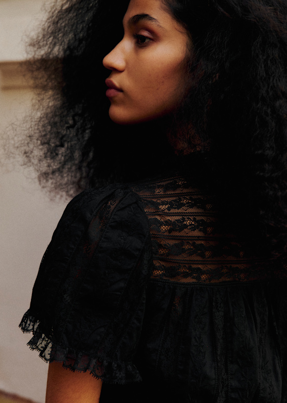 Chemise Shenali - Noir - Coton Biologique - Sézane