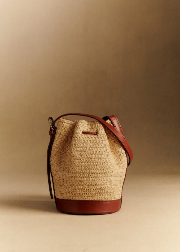 Mini Farrow Raphia Bag - Natural Beige - Raffia - Sézane