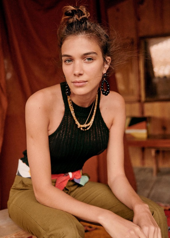 Jessica Top - Mahogany - Organic Cotton - Sézane