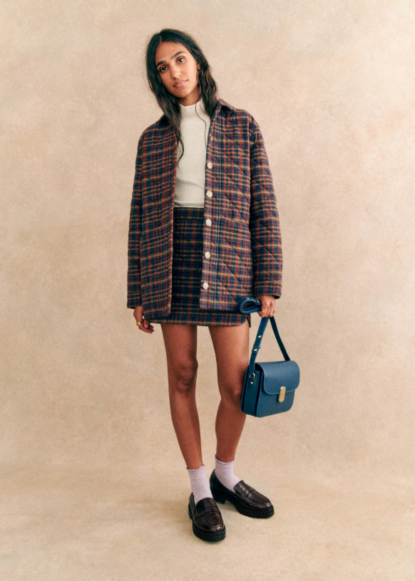 Milo Classic Bag - Brown Python Print - Sézane