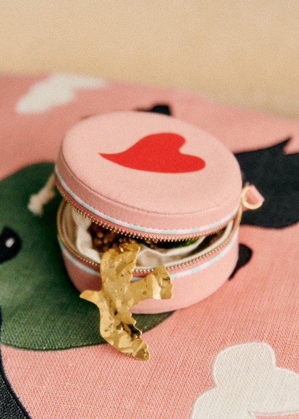 Jewellery box - Sézane x Pangea - Peach - Cotton - Sézane