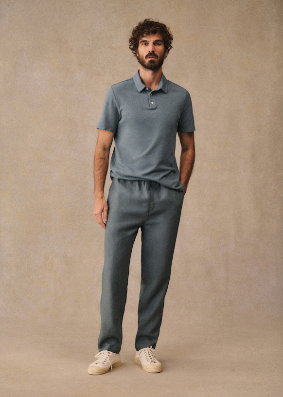 Martin Polo - Steel Blue - Cotton - Sézane