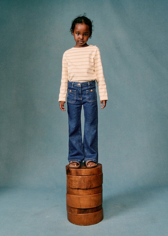 Le 70's trousers - Dark blue denim - Organic cotton Le 70's trousers - Dark blue denim - Organic cotton