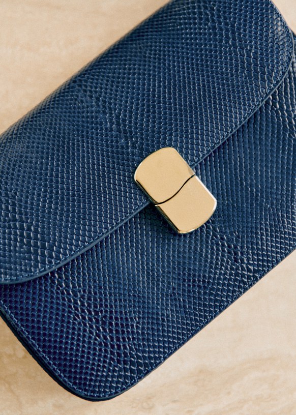 Milo Classic Bag - Smooth Black - Smooth goatskin leather - Sézane