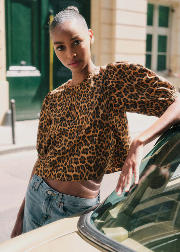 Lorenz Blouse - Leo Nevada print - Organic Cotton - Octobre Éditions