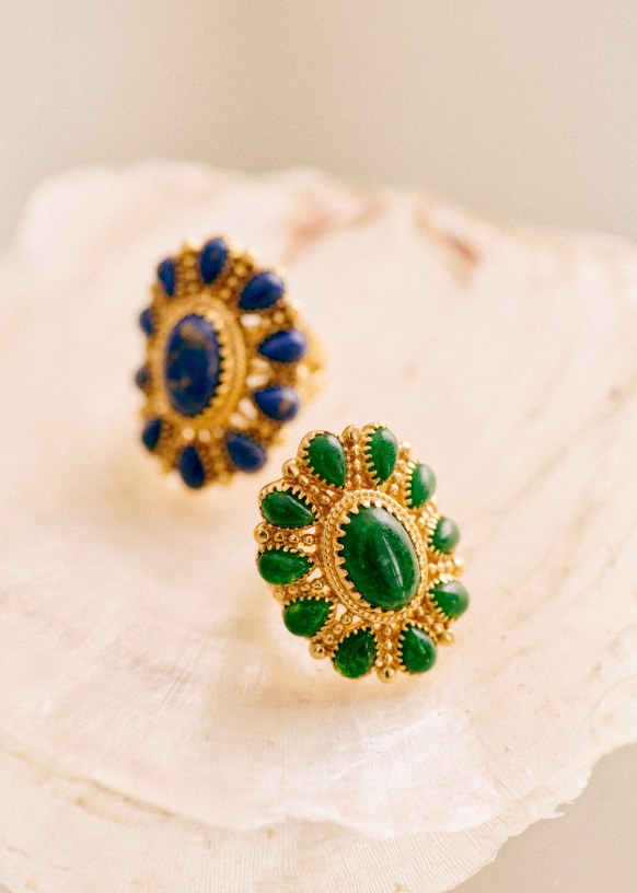 Taylor Ring - Green - Brass - Sézane