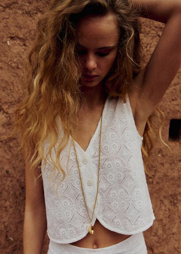 Noor Blouse - Caltha Ecru - Organic Cotton - Octobre Éditions