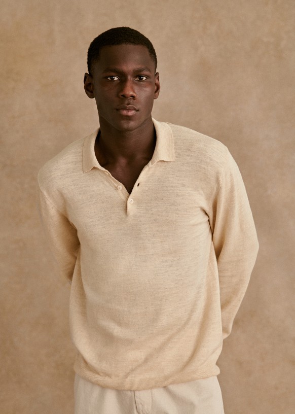 Jersey Marsh - Beige - Algodón orgánico: textil fabricado con fibras ...