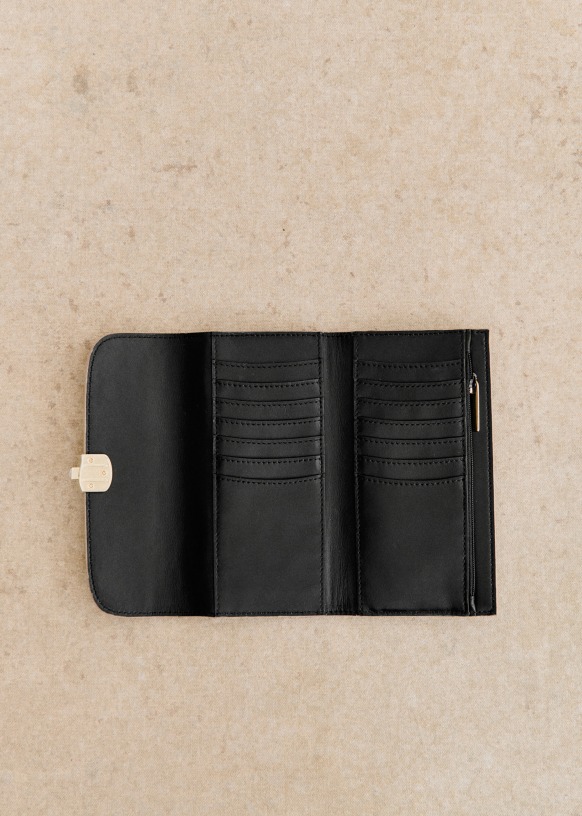 Large Milo Wallet - Natural heritage - Bovine vegetable tanned leather - Octobre Éditions