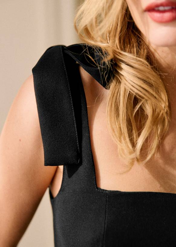 Dorotha Dress - Black - Polyester - Sézane