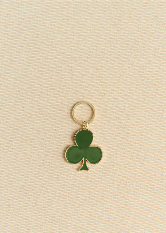 Shamrock Keyring - Green - Enamel - Octobre Éditions