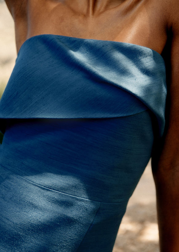 Vestido Cassandra - Azul báltico - Viscoce - Sézane