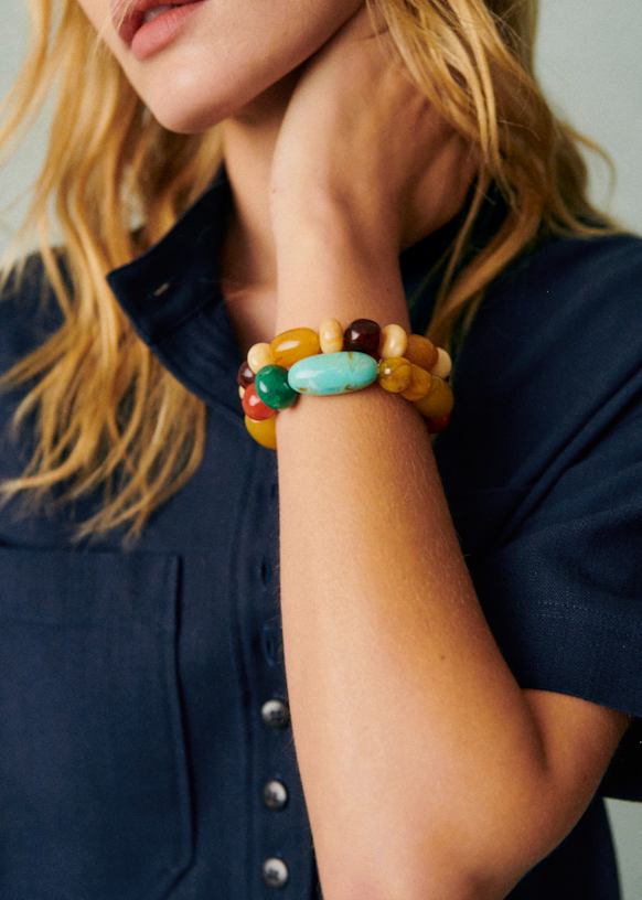 Morgane Bracelet - Multi Mediterranean - Resin - Sézane