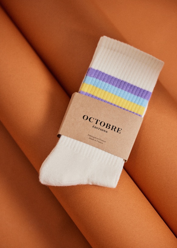 Eli Socks - Écru Multico - Organic Cotton - Sézane