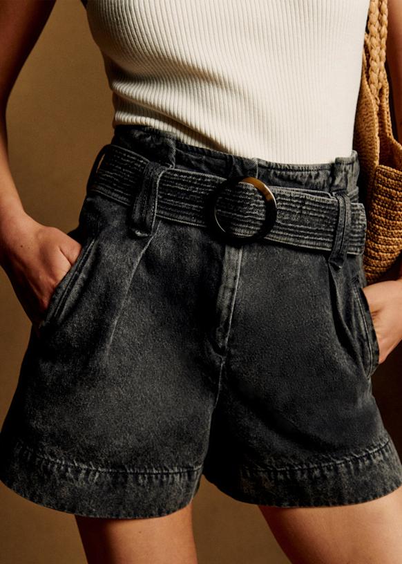 Rome New Shorts - Black - Recycled polyester - Sézane