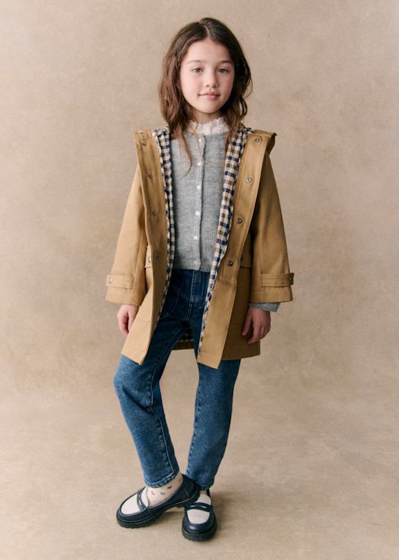 Auguste Parka - Beige - Organic cotton - organic textile - Sézane