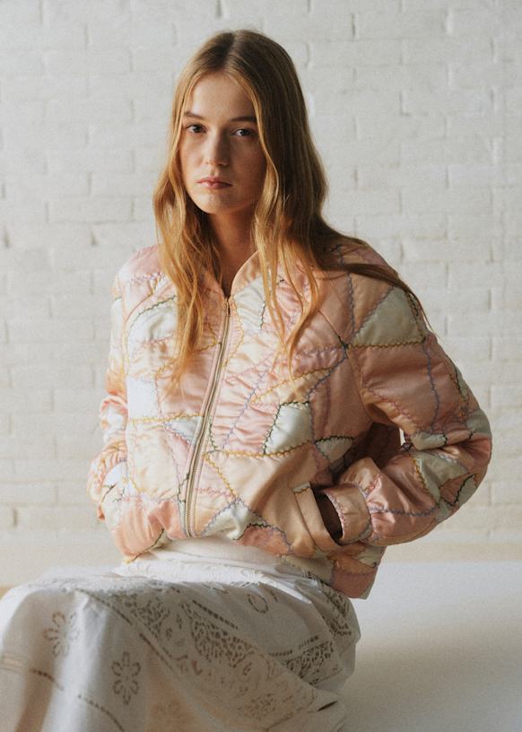 Veste Mickey - Sézane x SEA NY - Imprimé Pastel Rose - Polyester - Sézane