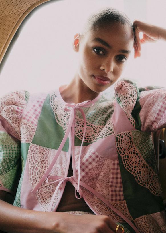 Iera Jacket - Patchwork checks - Organic Cotton - Sézane