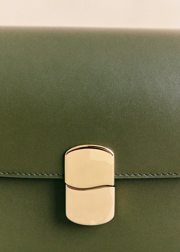 Milo Classic Bag - Smooth Black - Smooth goatskin leather - Sézane