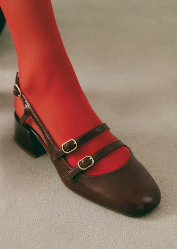 Collants Seamless 30D - Vermelho - Poliamida - Sézane