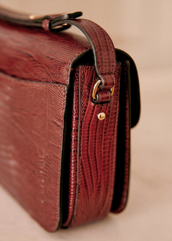 Milo Bag - Taupe - Split cowhide leather - Sézane