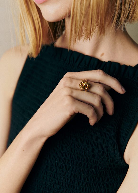 Lucia Ring - Silver - Majority recycled brass - Sézane