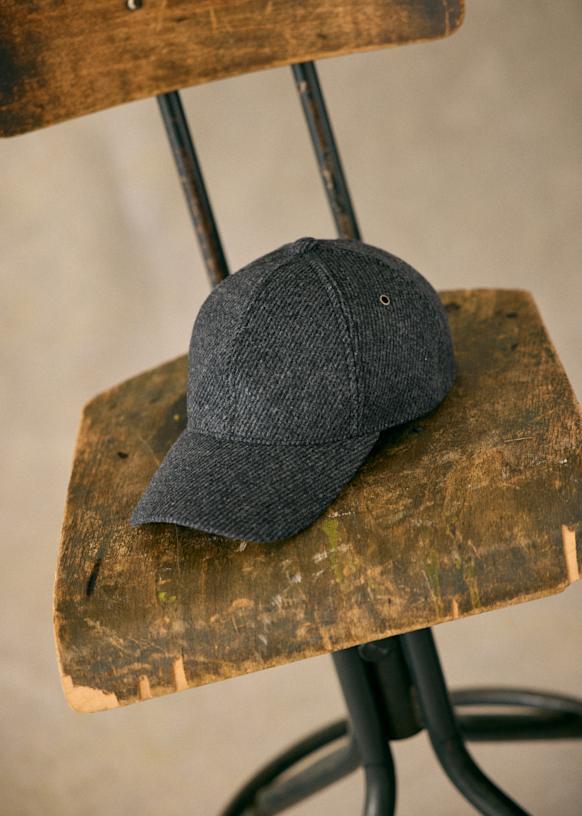 Chase cap - Beige Herringbone - Wool - Sézane