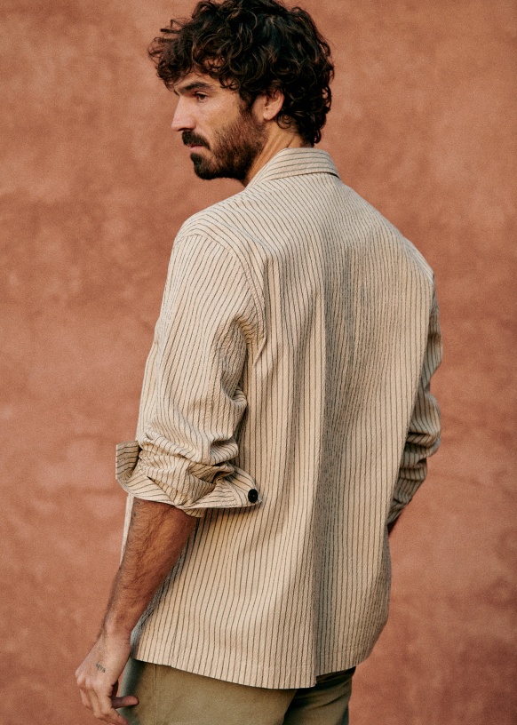 Irwin Jacket - Steel Blue - Linen - Sézane