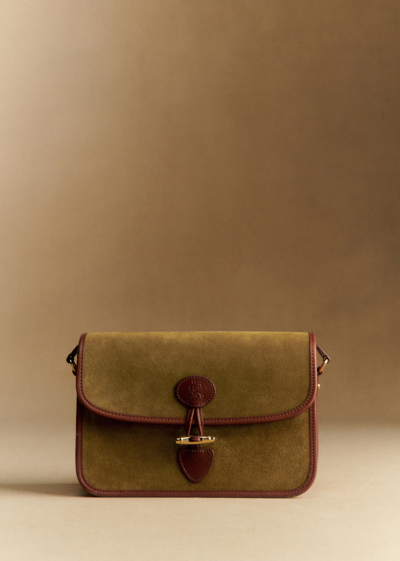 Milo Vintage Bag - Multi Taupe - Split cowhide leather - Octobre Éditions
