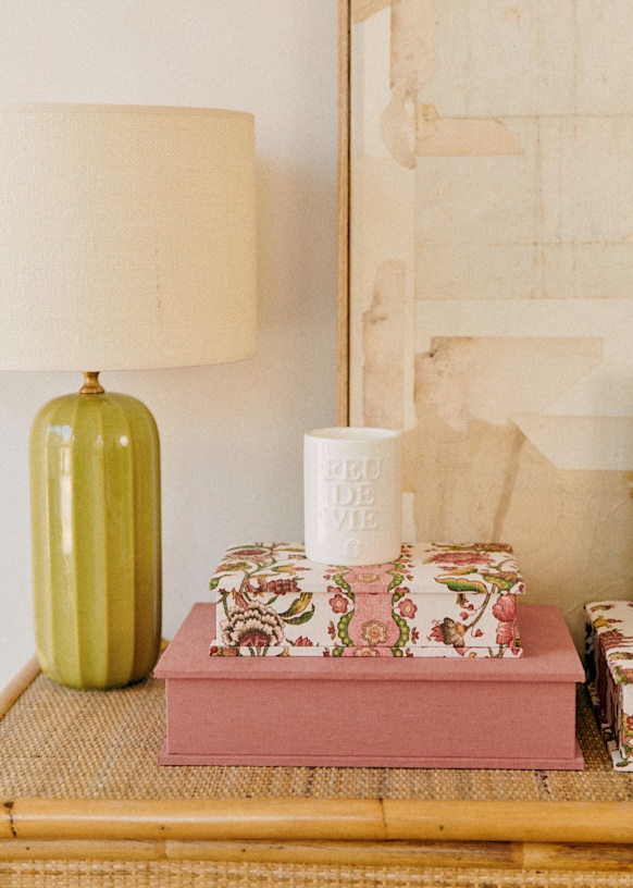 Storage Box - Pink - Cotton-linen textiles - Sézane