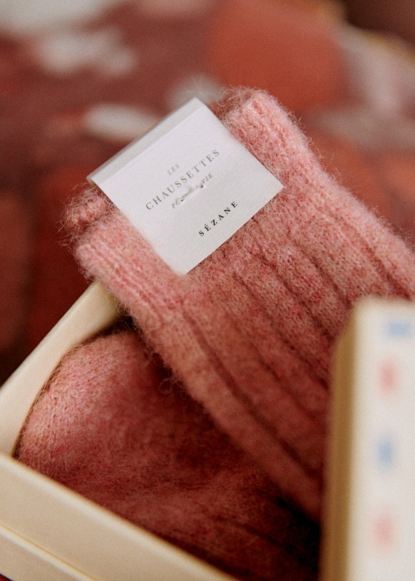 Meias Mina - Rosa claro - Sézane