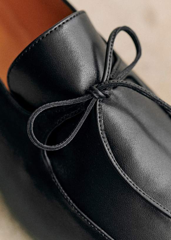 Mocasines Rita - Sézane x MDLO - Negro Liso - Piel ovina lisa - Sézane