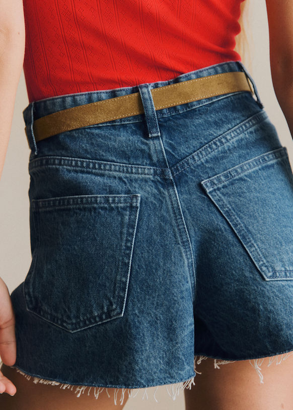 Le Summer Shorts - Light Blue - Organic cotton - organic textile - Sézane