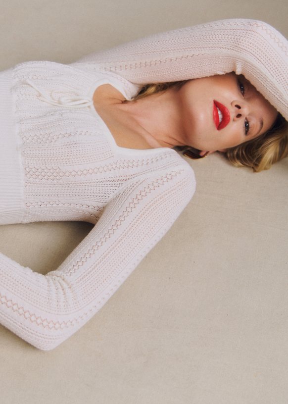 ELISIA Sweater - Dark Red - Merino Wool - Octobre Éditions