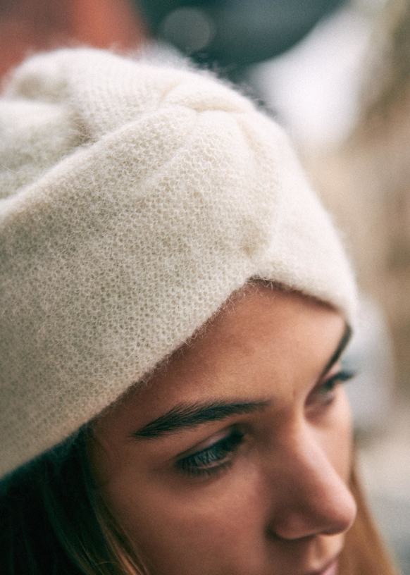 Gorro Anastasia - Crudo all over - Kid mohair - Sézane