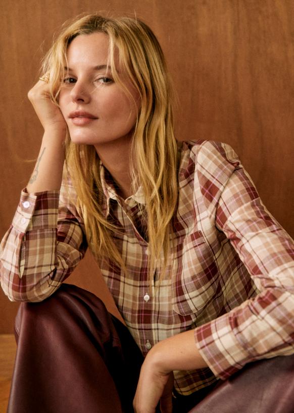 Chemise Maella - Bleu Moyen - Coton biologique - textile biologique ...