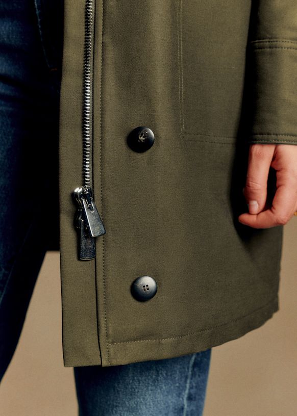 Bill Coat - Olive Green - Organic Cotton - Octobre Éditions