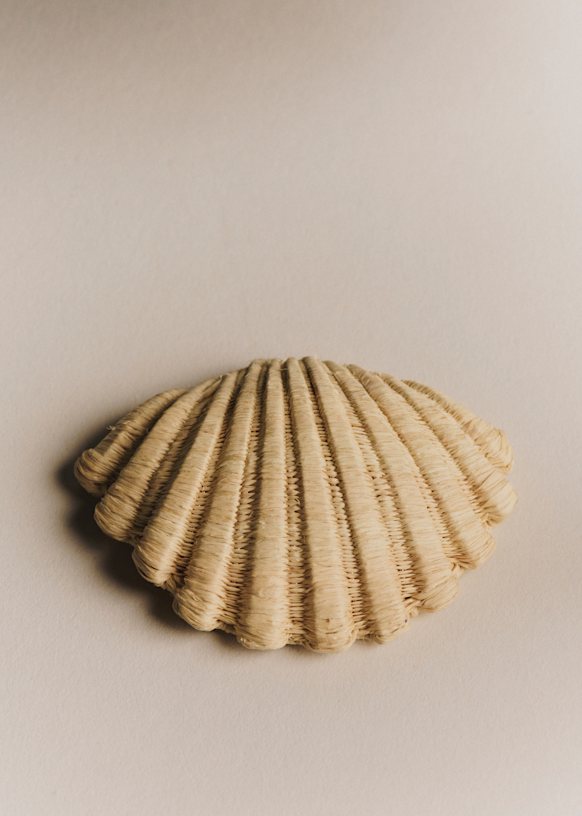 Lazare Hair Clip - Beige - Raffia - Sézane