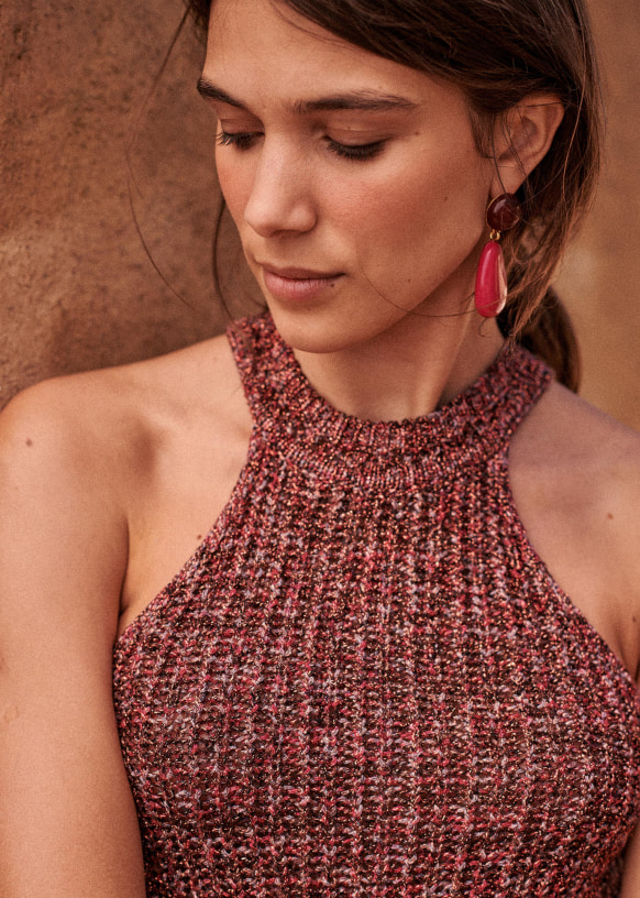 Jessica Top - Mahogany - Organic Cotton - Sézane