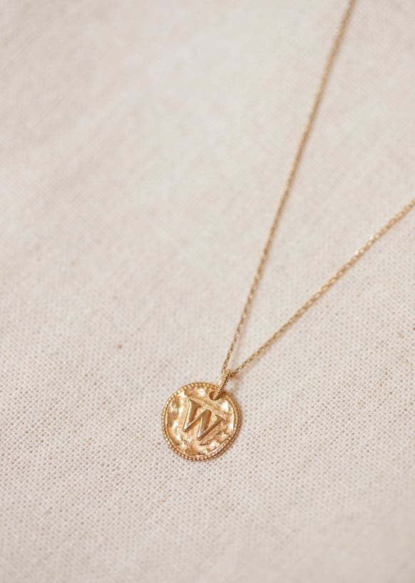 9 carat gold initial necklace store
