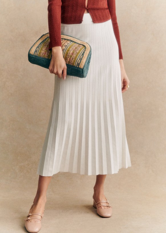 Leonine Skirt - Ice Blue - Viscose ECOVERO™ LENZING™ - Octobre Éditions