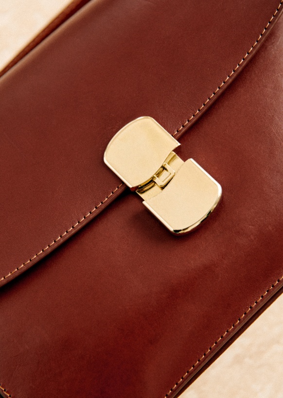 Milo Classic Bag - Smooth Black - Smooth goatskin leather - Sézane