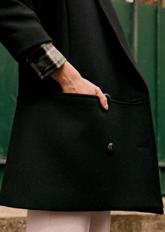 James Coat - Khaki - Recycled wool - Sézane