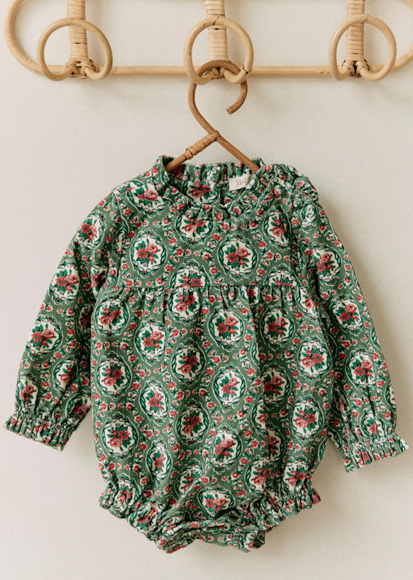 Octavie Baby Suit - Medallion Print - Cotton - Sézane