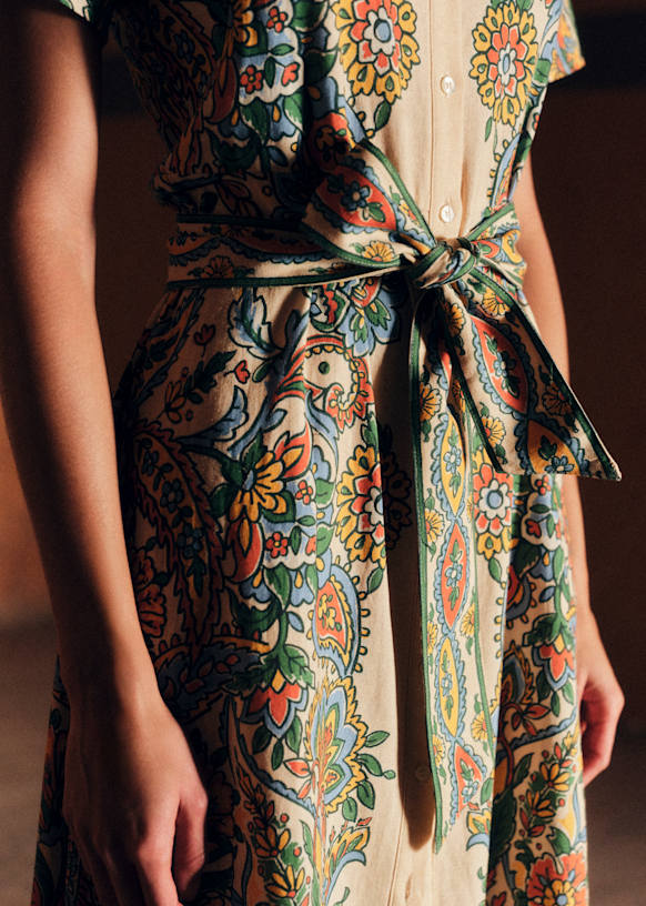 Robe ADY - Imprimé Riola - Lin - Sézane