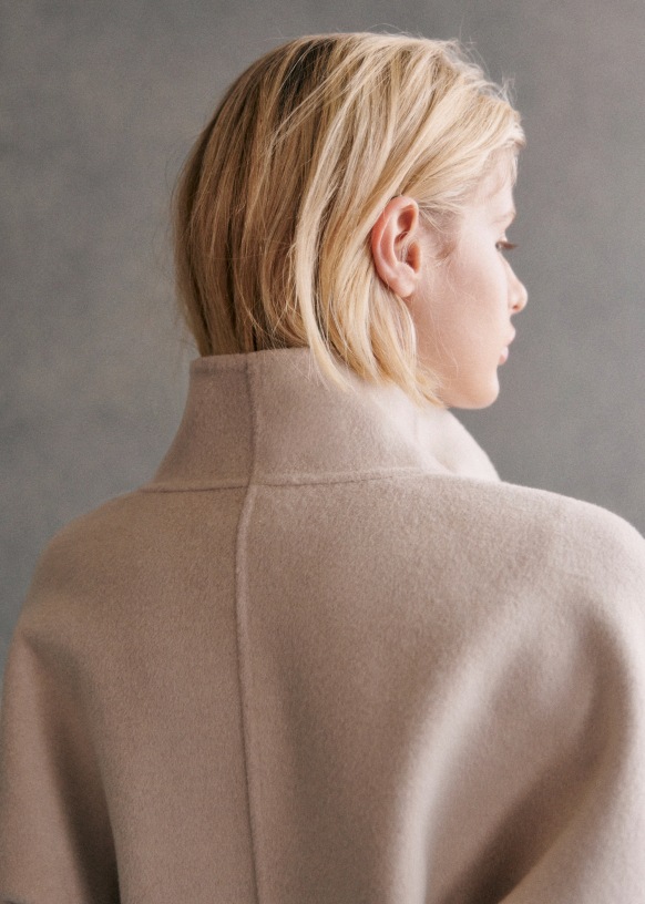 Mervin Coat - Sand - Wool - Sézane