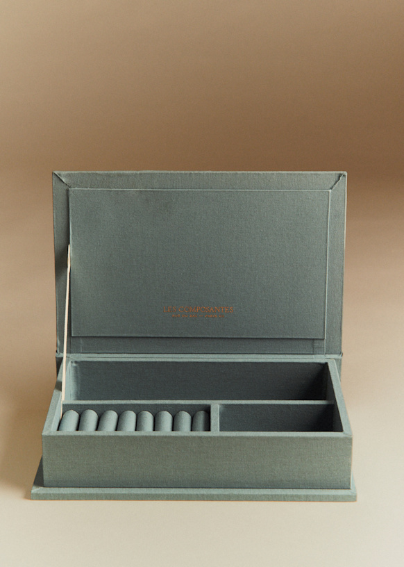 Jewelry Box - Storm Blue - Cotton-linen textiles - Sézane