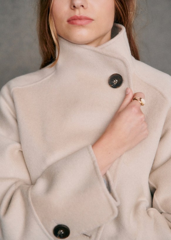 Mervin Coat - Sand - Wool - Octobre Éditions