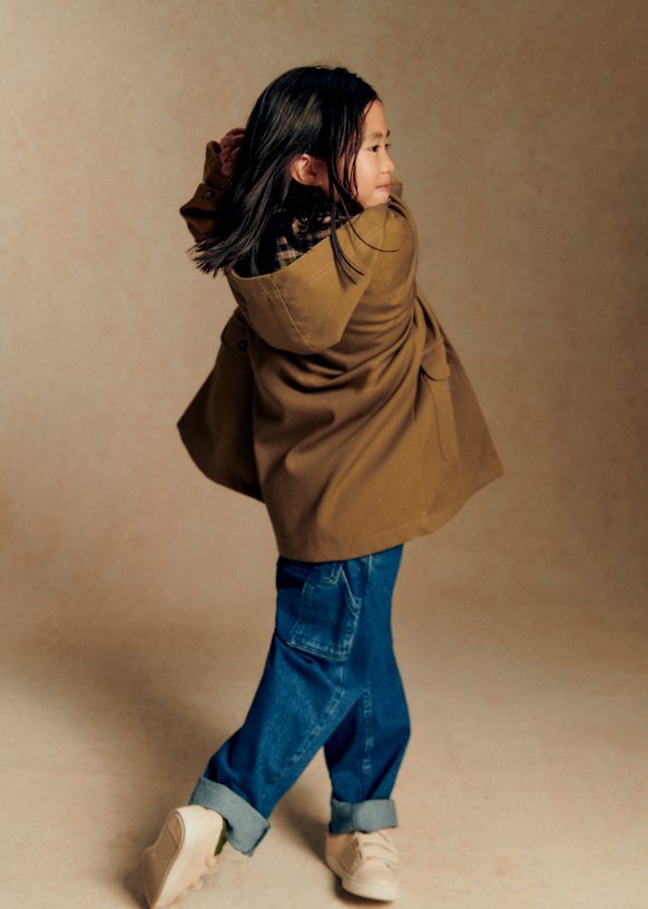 Auguste コート - キャメル - オーガニックコットン - オーガニック織物 - Sézane