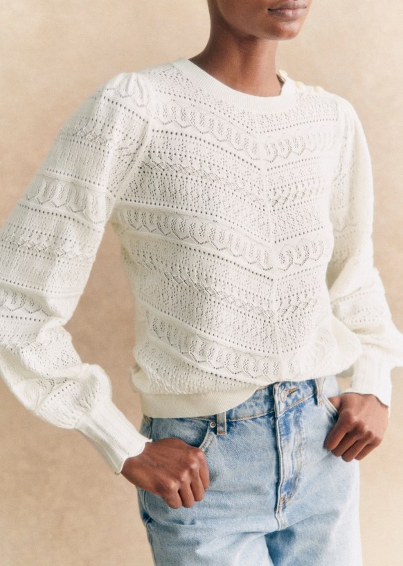 Pull Soline - Indigo - Coton Biologique - Sézane